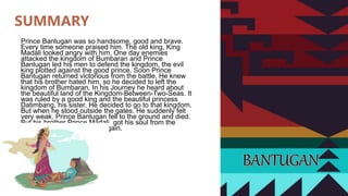 EPIC OF BANTUGAN literature of north mindanao | PPTX