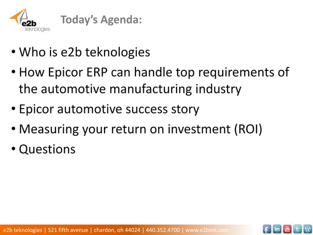 Epicor 9 ERP- ERP for the Automotive Industry | PPT