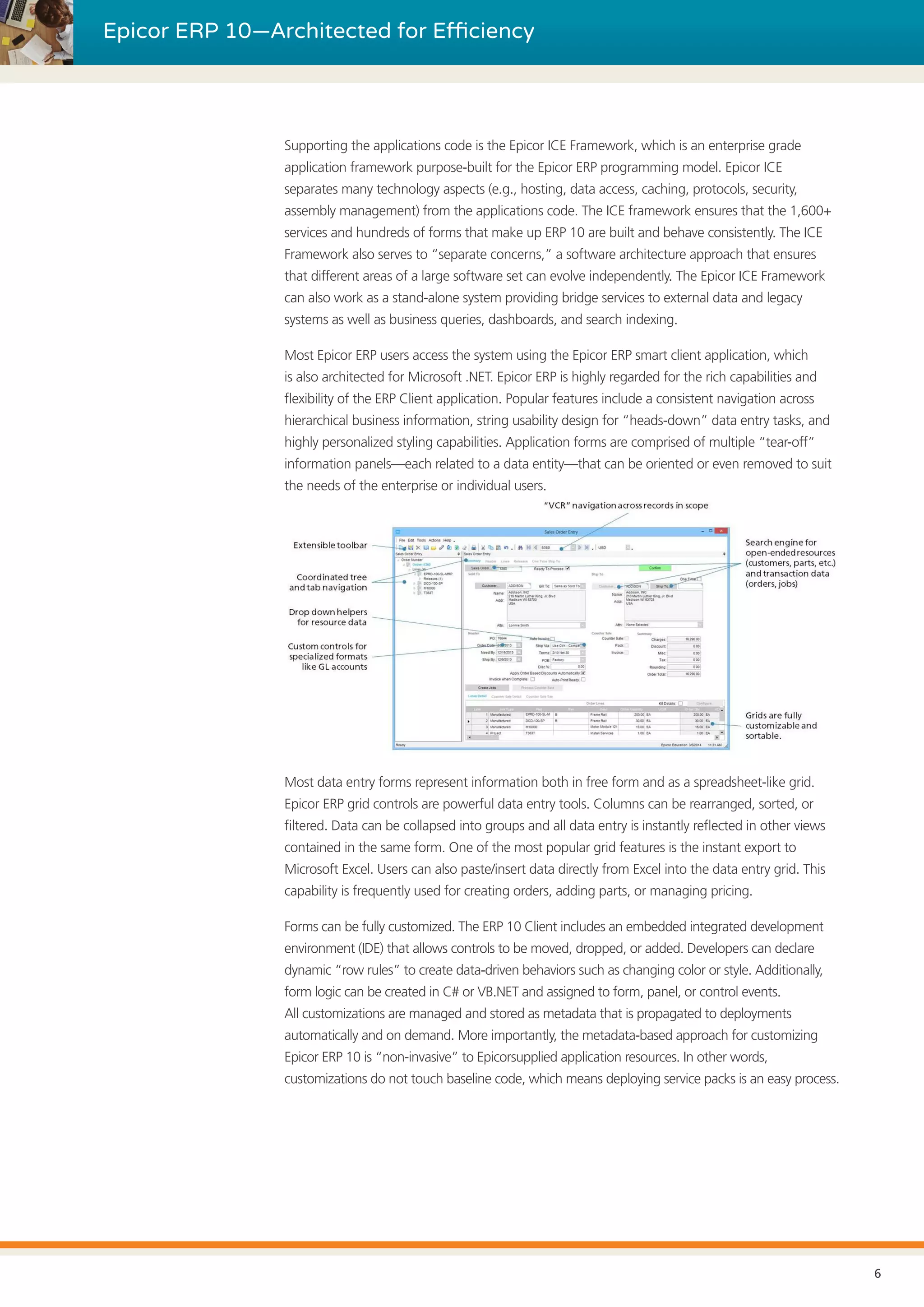 #Epicor #ERP 10 Architected for Efficiency | PDF