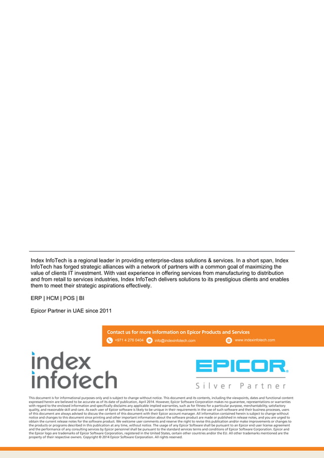 Epicor Erp 10 Adaptive Erp Pdf Databases Computer Software And