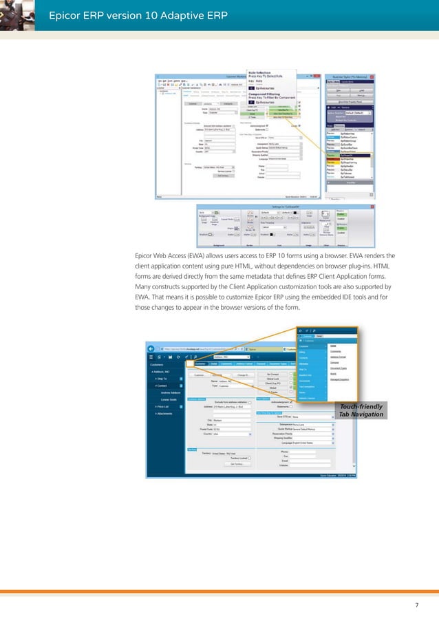 Epicor Erp 10 Adaptive Erp Pdf Databases Computer Software And
