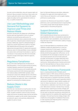 #Epicor #ERP For Fabricated Metals | PDF