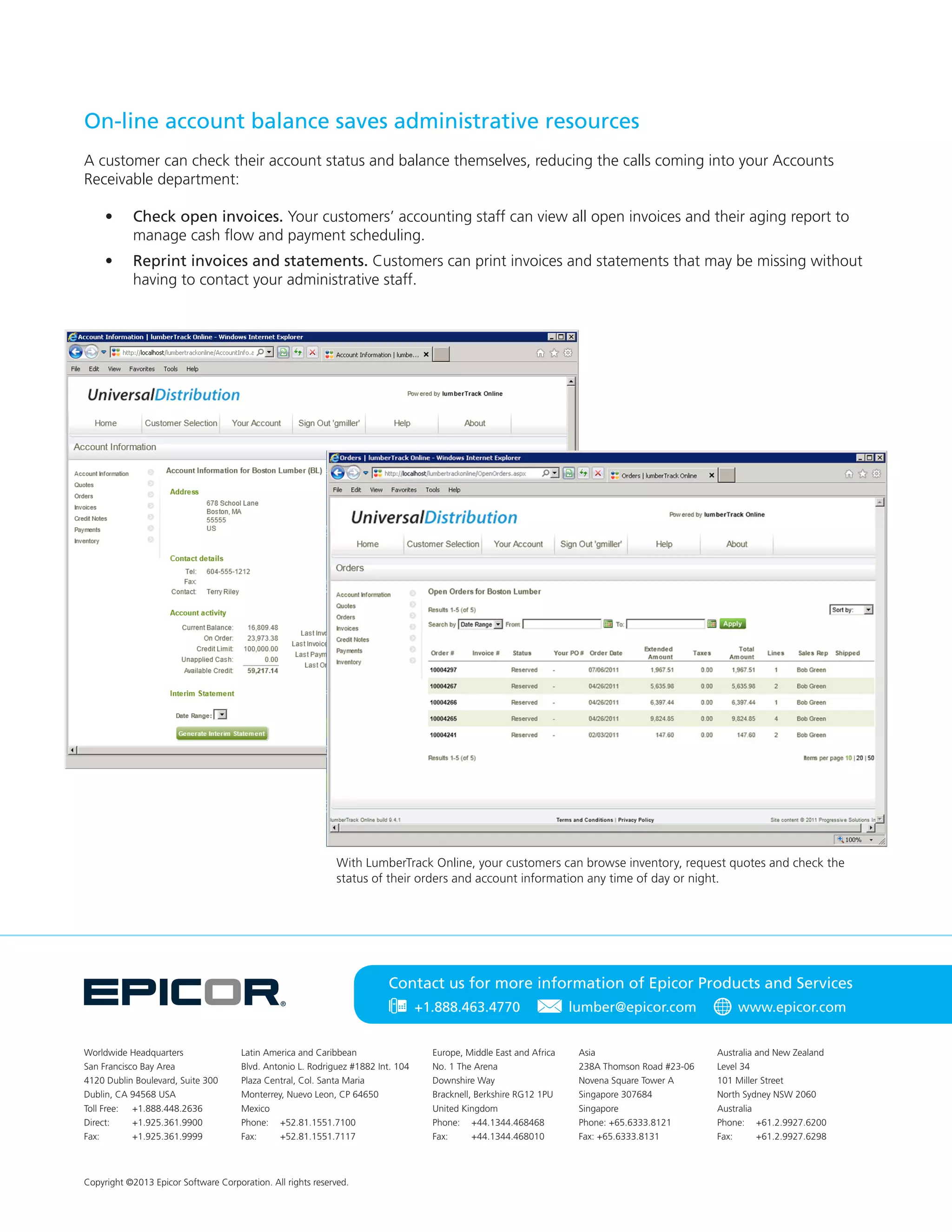 LumberTrack Customer e-Portal | PDF