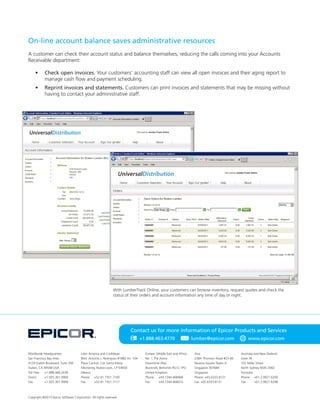 LumberTrack Customer e-Portal | PDF