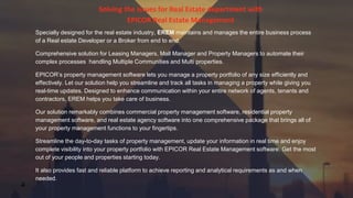 Epicor Real Estate Management Solution / ERP | PDF