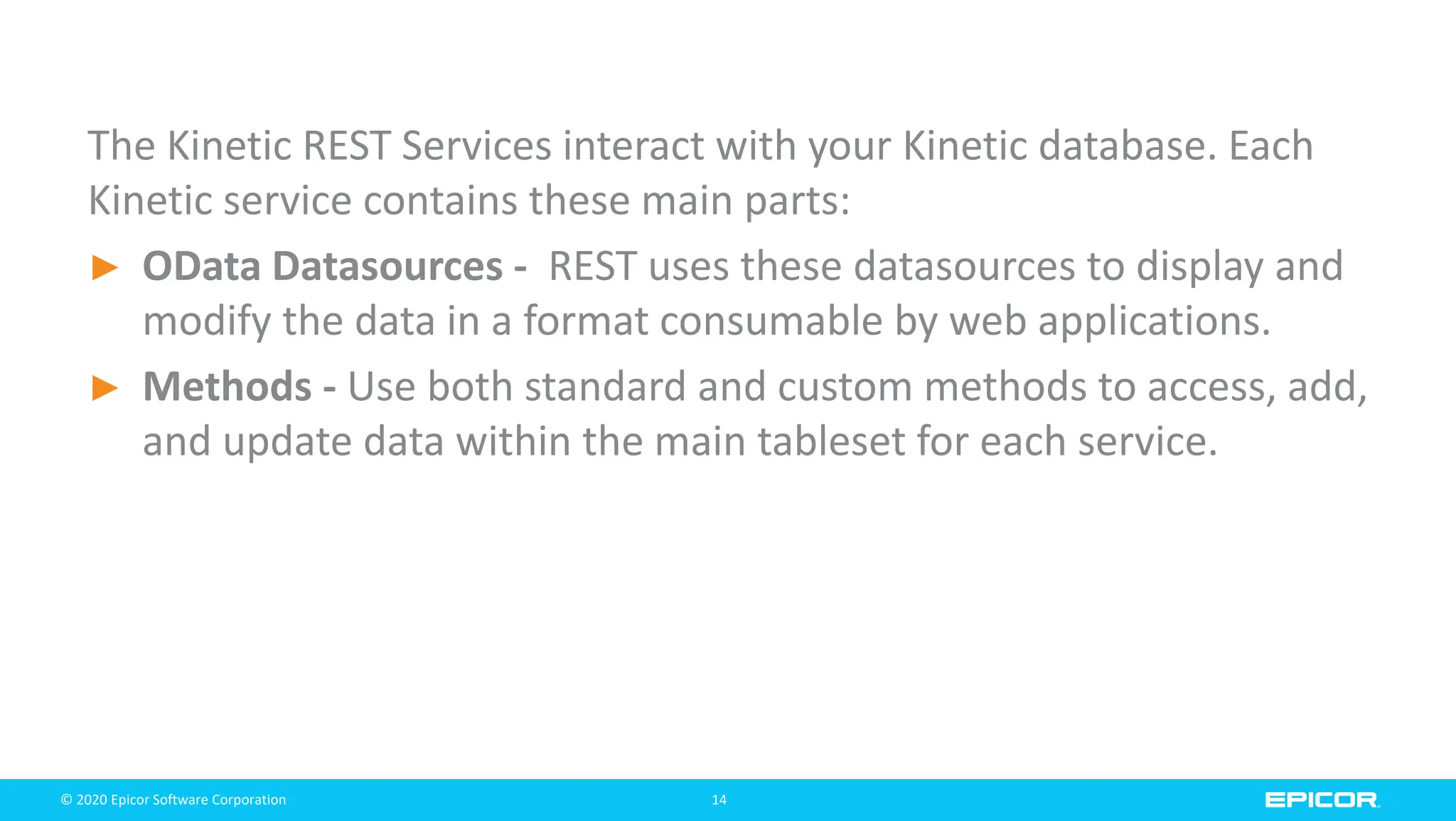 Epicor Kinetic REST API Services Overview.pptx Epicor Kinetic REST API Services Overview.pptx