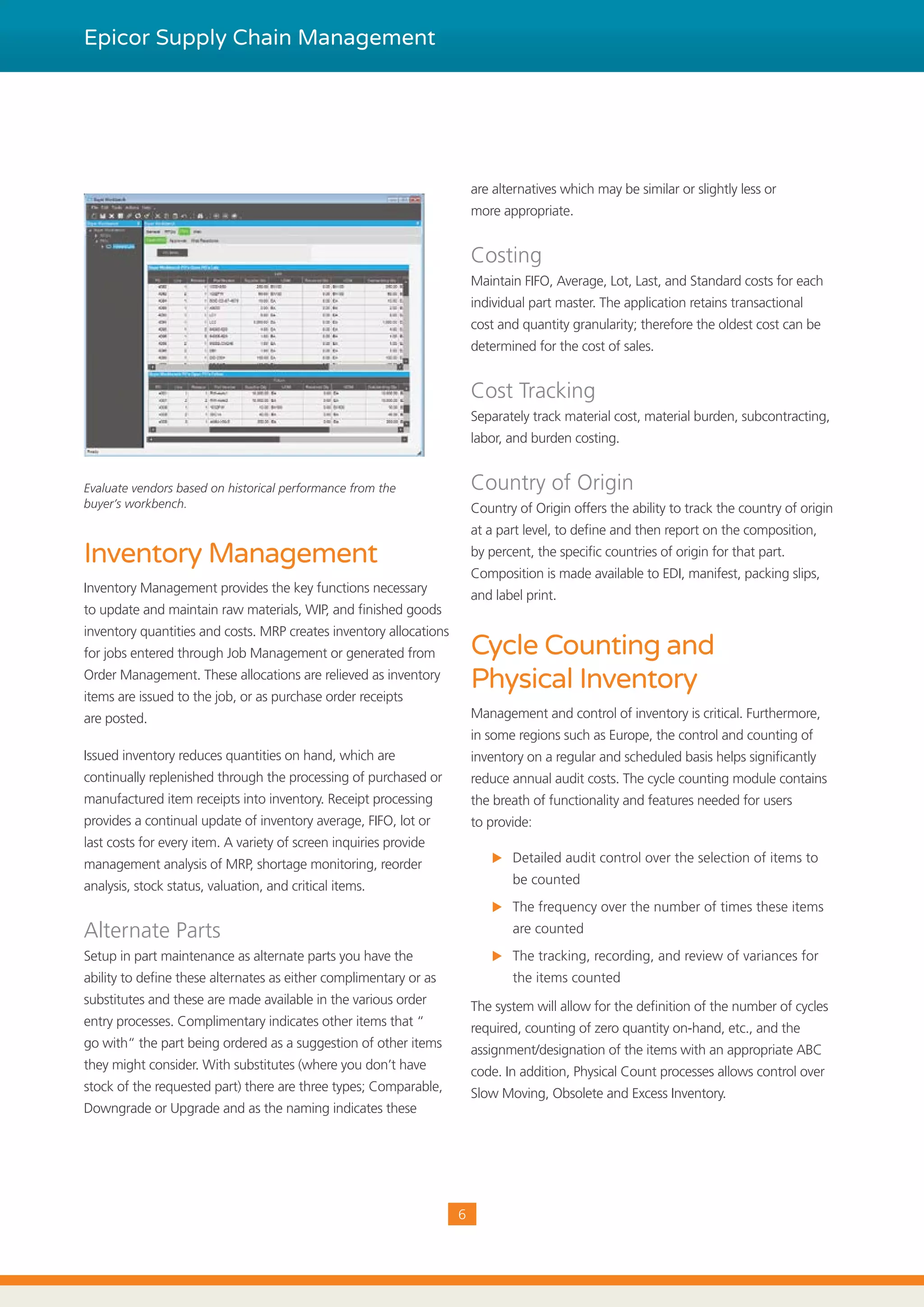 Epicor supply chain management | PDF