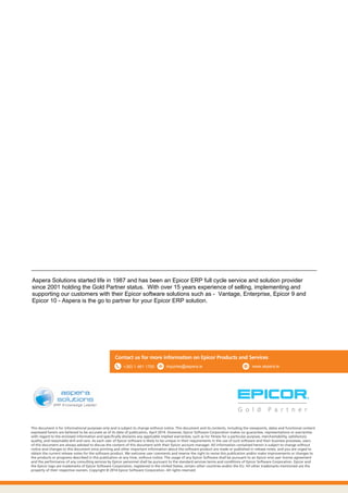 Epicor supply chain management | PDF