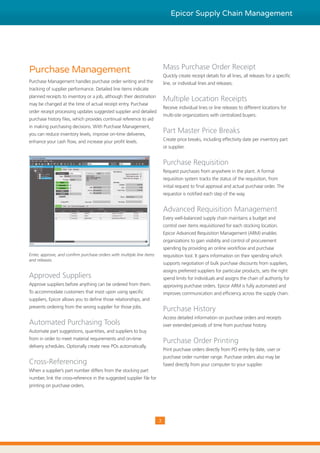 Epicor supply chain management | PDF