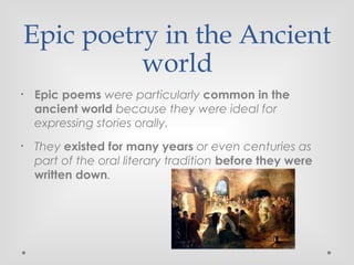 Epic poetry ppt (Roberto Santiago) | PPT