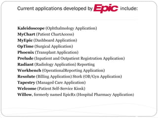 Epic presentation | PDF