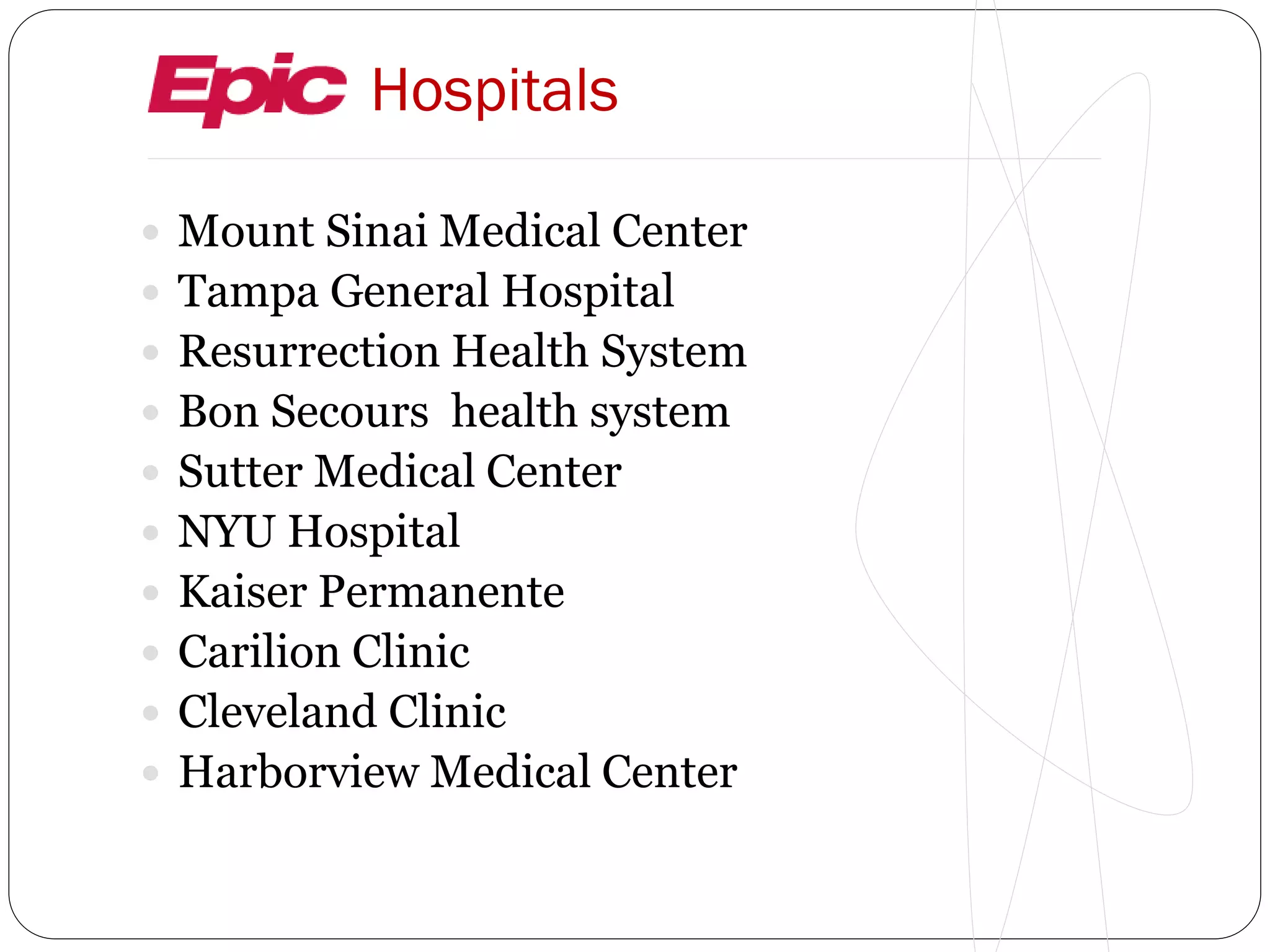 Epic presentation | PDF