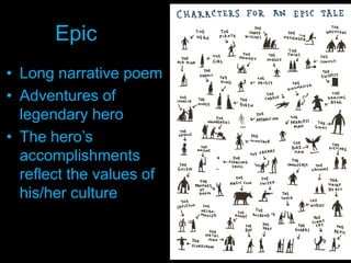 Epics | PPTX | Poetry | Books and Literature