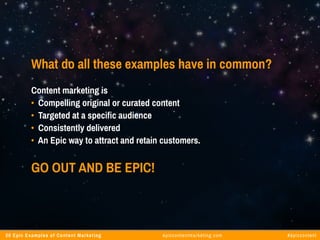 20 Epic Examples of Content Marketing | PDF
