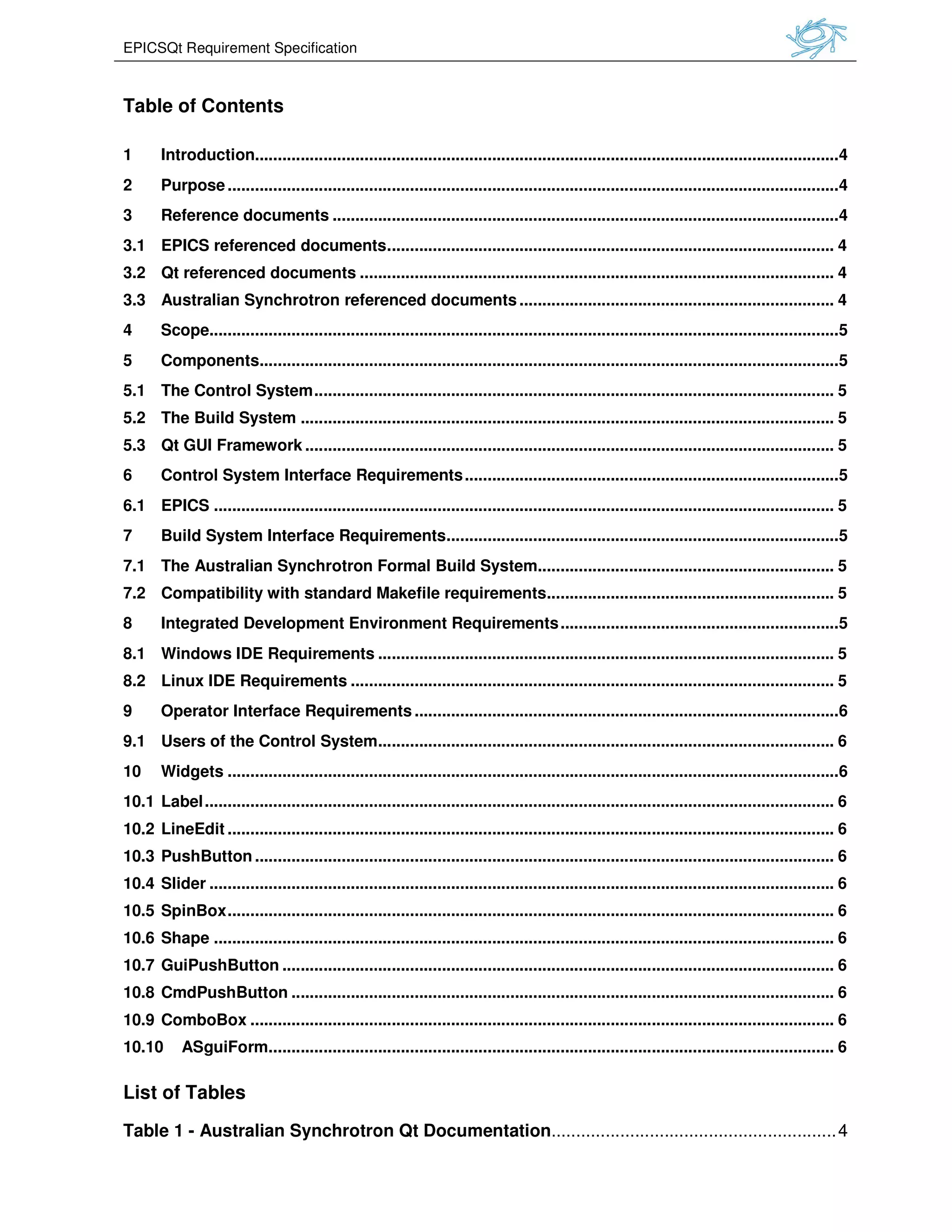 Epics Qt requirements specification | PDF | Computing | Technology & Computing