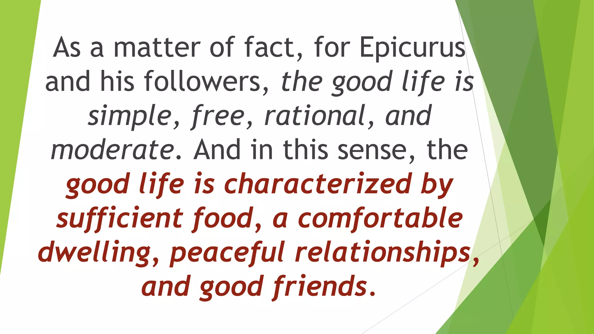 What is Epicureanism? | PDF