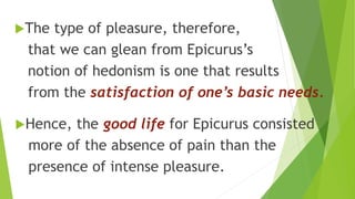 What is Epicureanism? | PDF