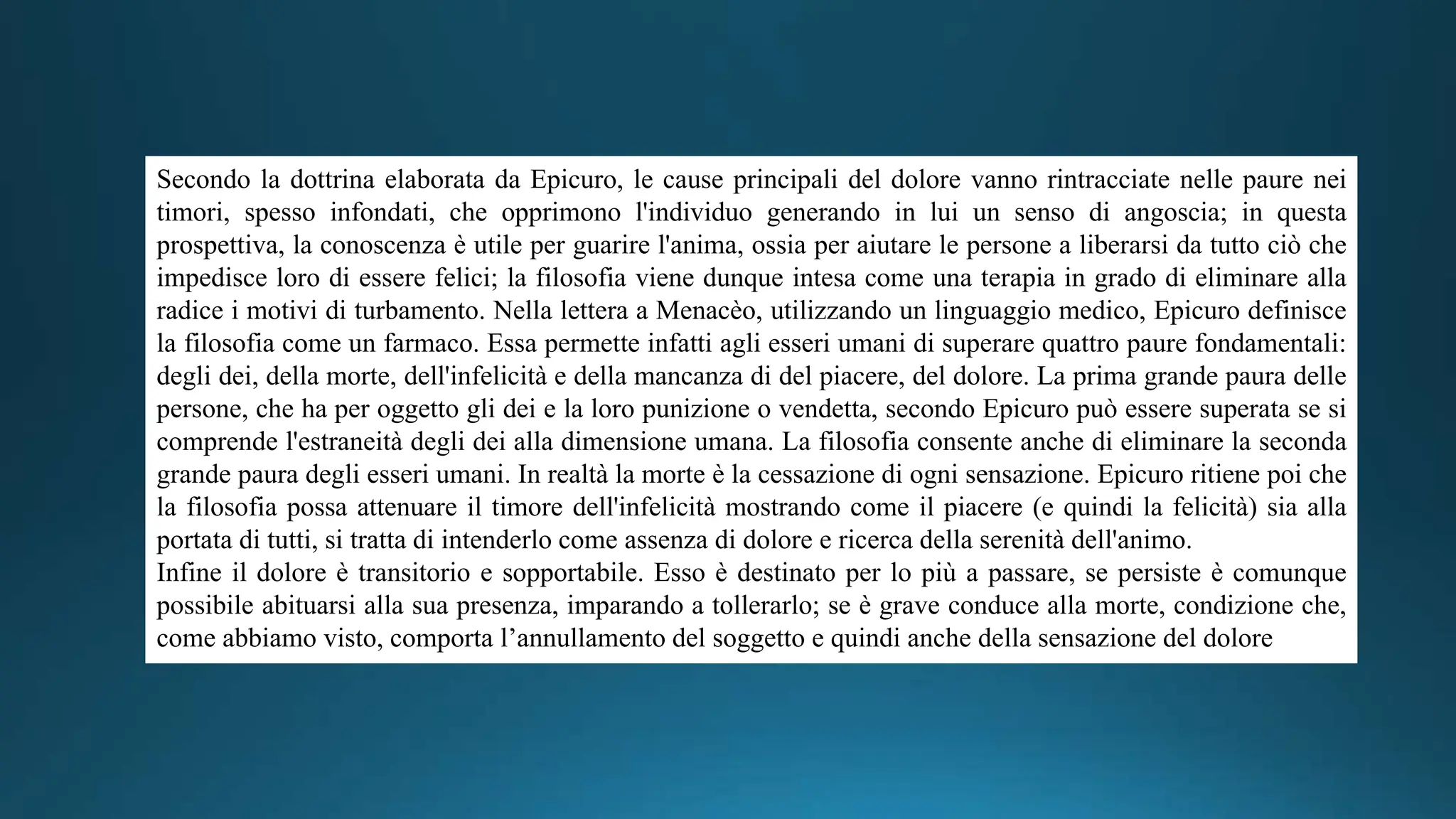 Epicureismo powerpoint su epicuro e la sua filosofia | PPTX