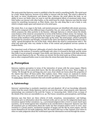 Epicurus | DOCX | Physics | Science