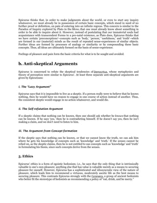 Epicurus | DOCX | Physics | Science