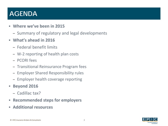 Epic webinar compliance | PPT