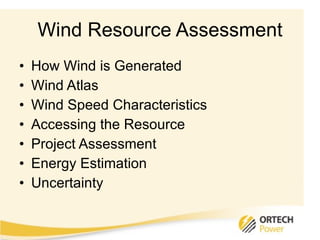 Wind Resource Assessment | PPT