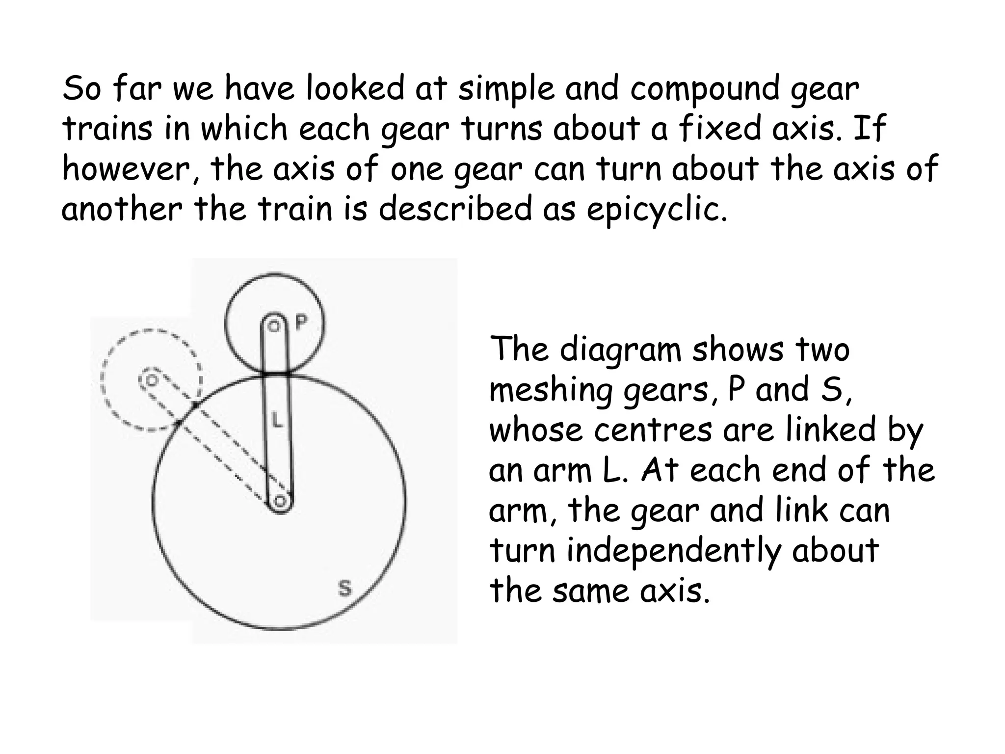 Epicyclic Gear Train.ppt for unit 36 advanced mechanical principles | PPT
