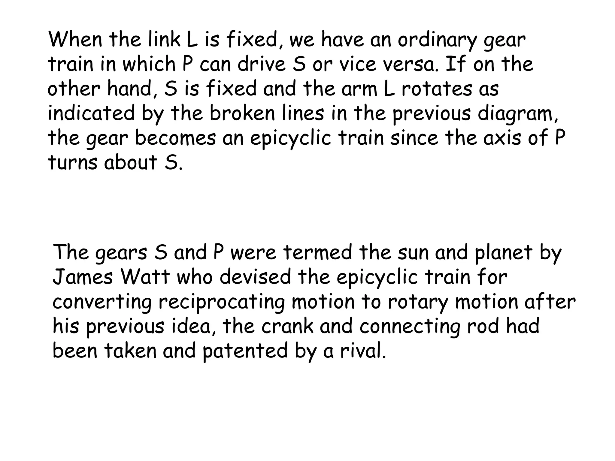 Epicyclic Gear Train.ppt for unit 36 advanced mechanical principles | PPT