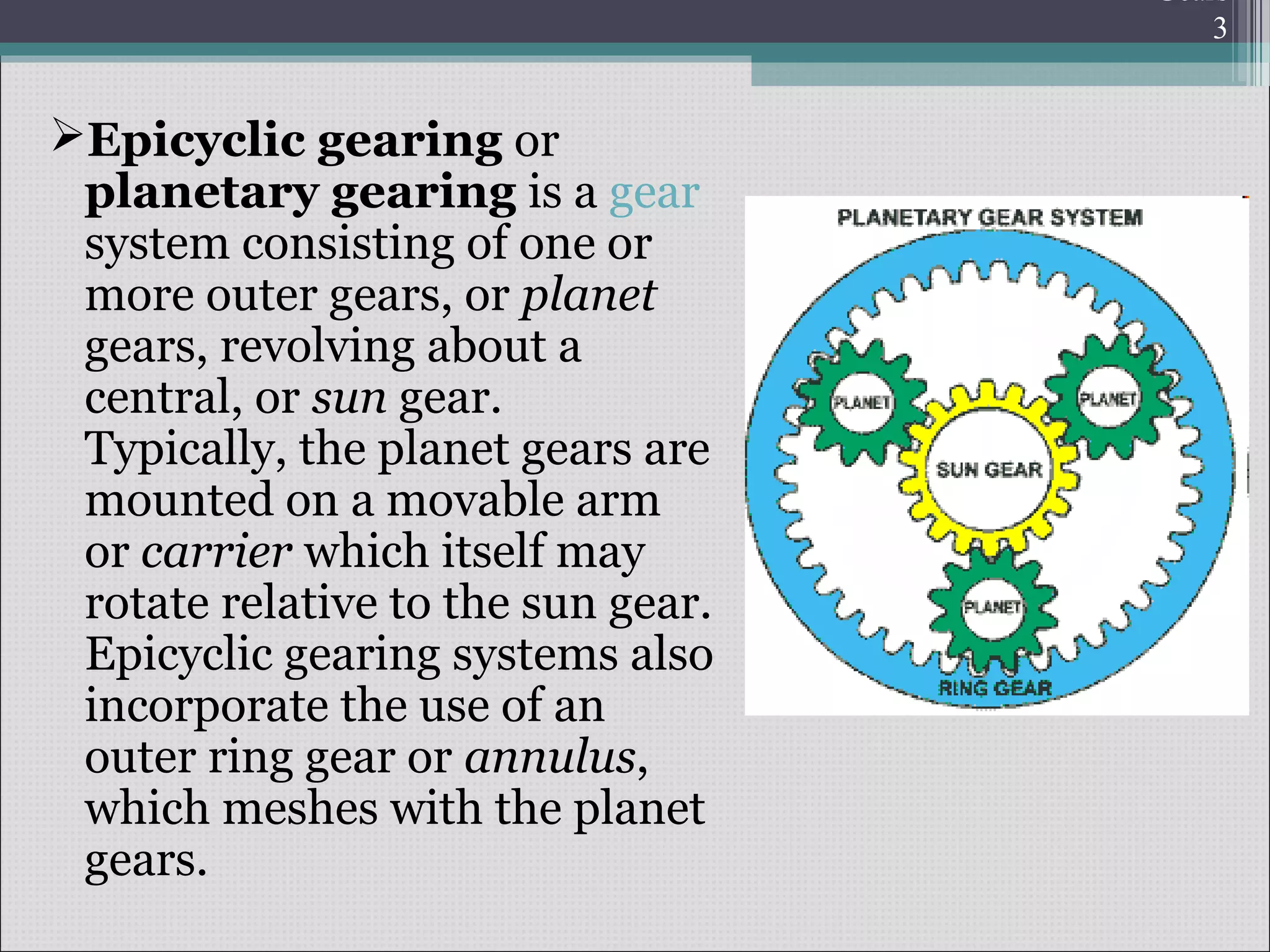 Epicyclic gear train | PPT