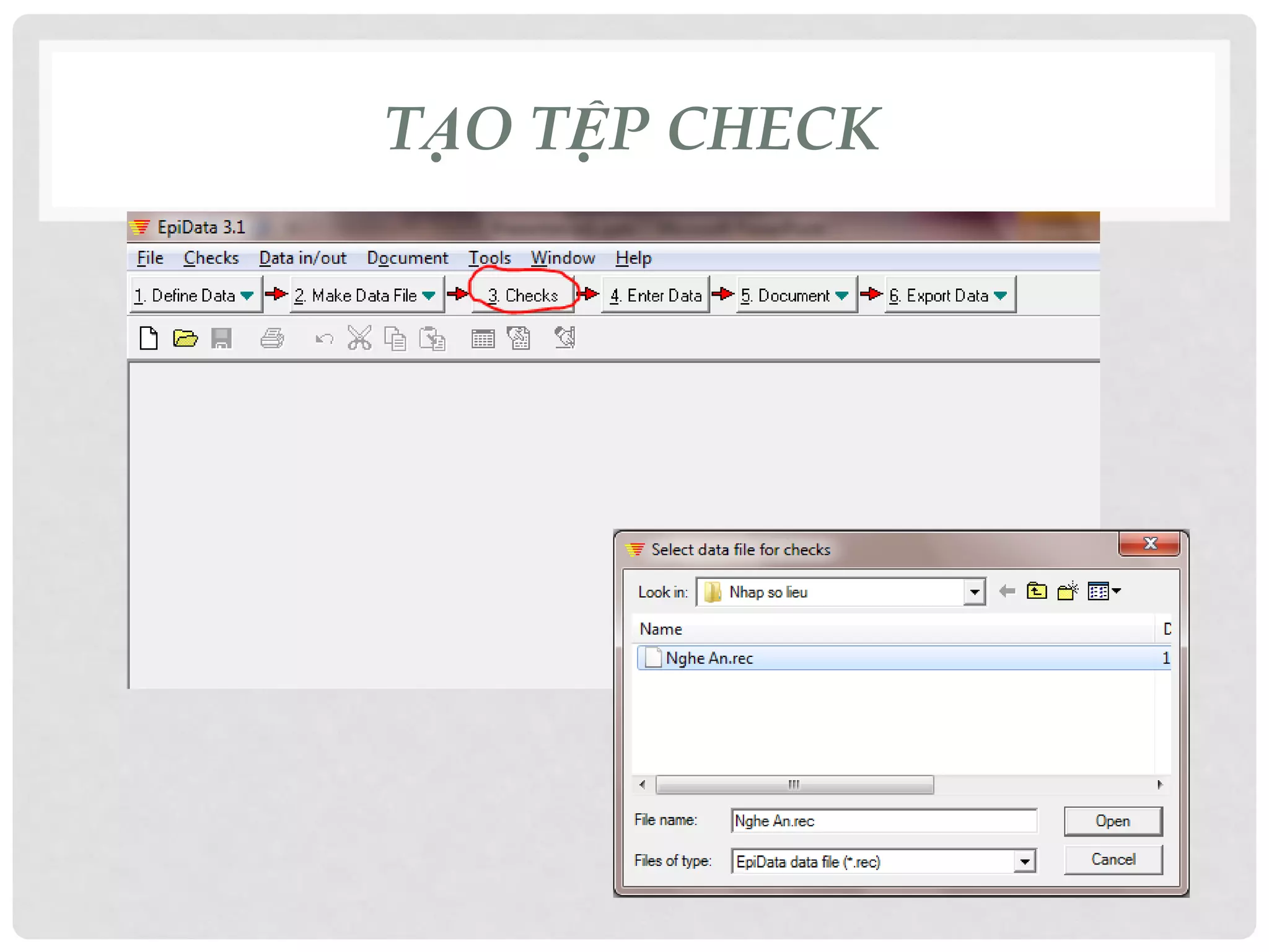 Hướng dẫn nhập số liệu với Epidata | PDF