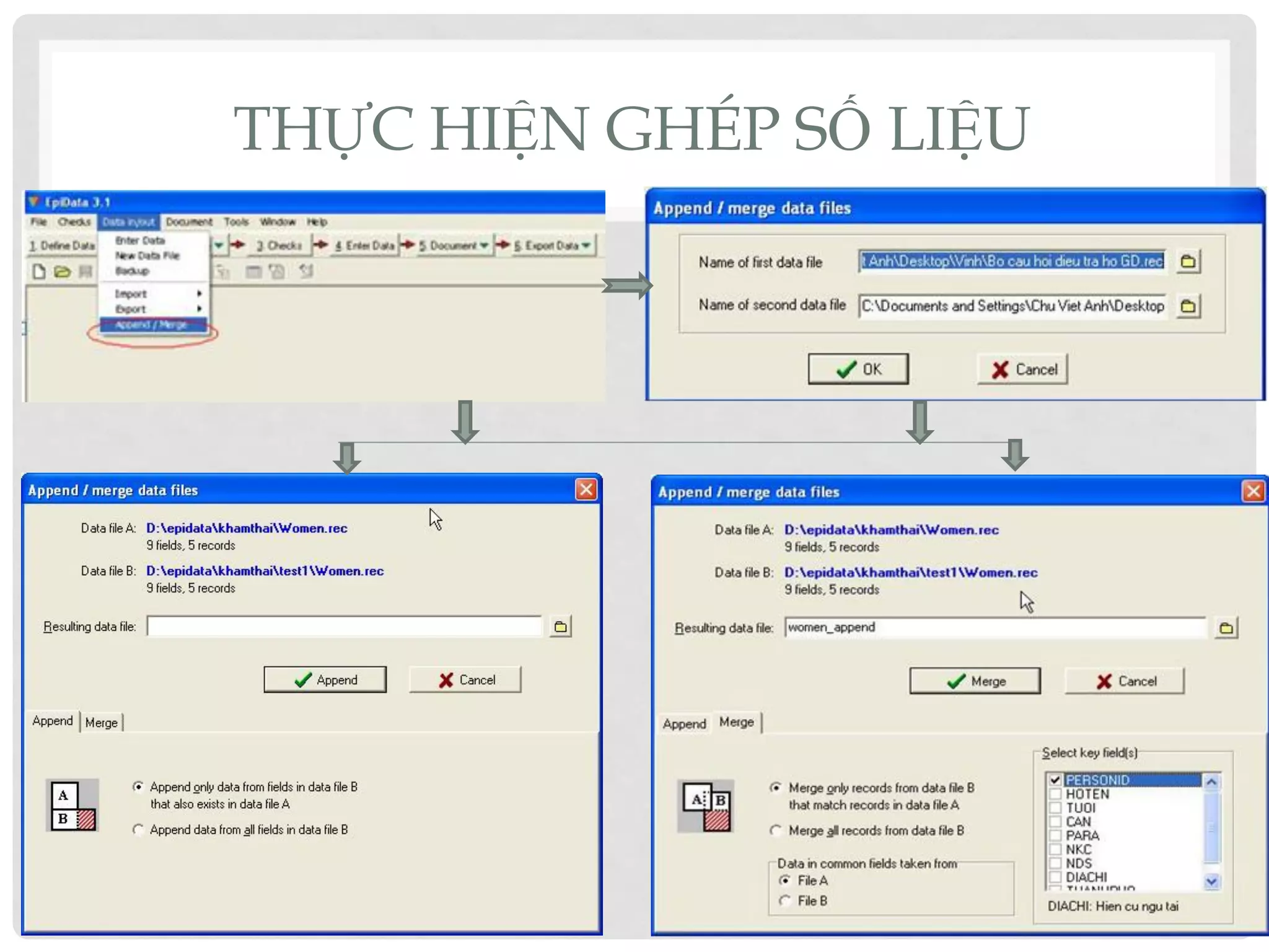 Hướng dẫn nhập số liệu với Epidata | PDF