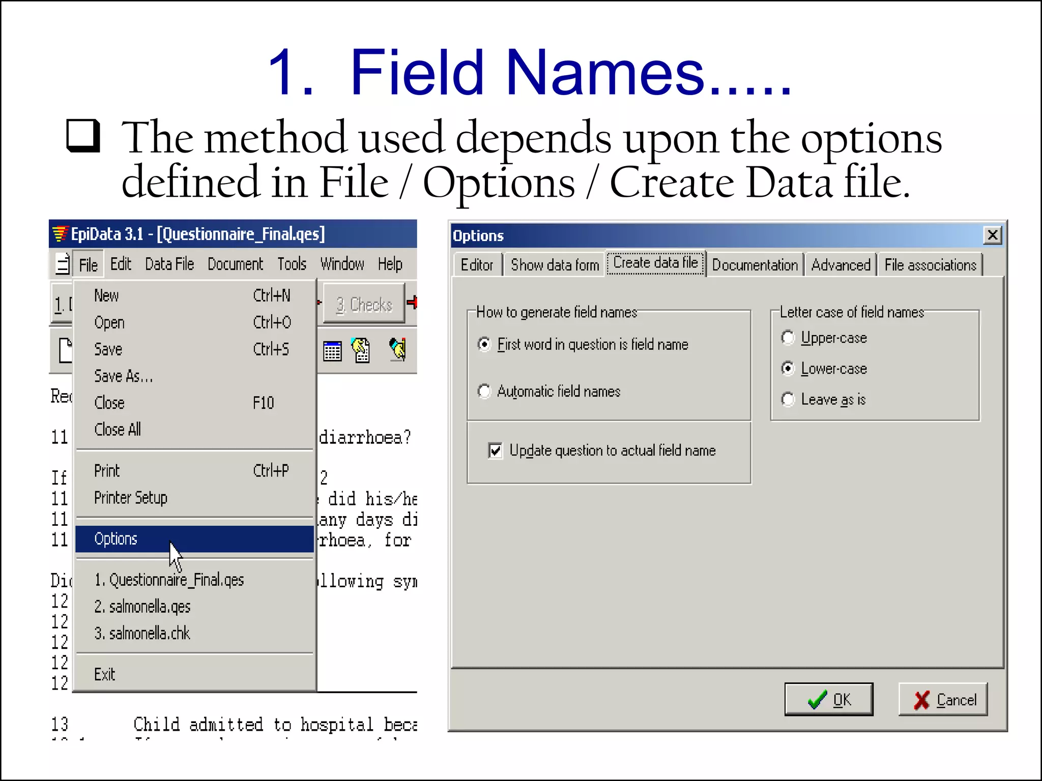 Epidata lecture note | PDF