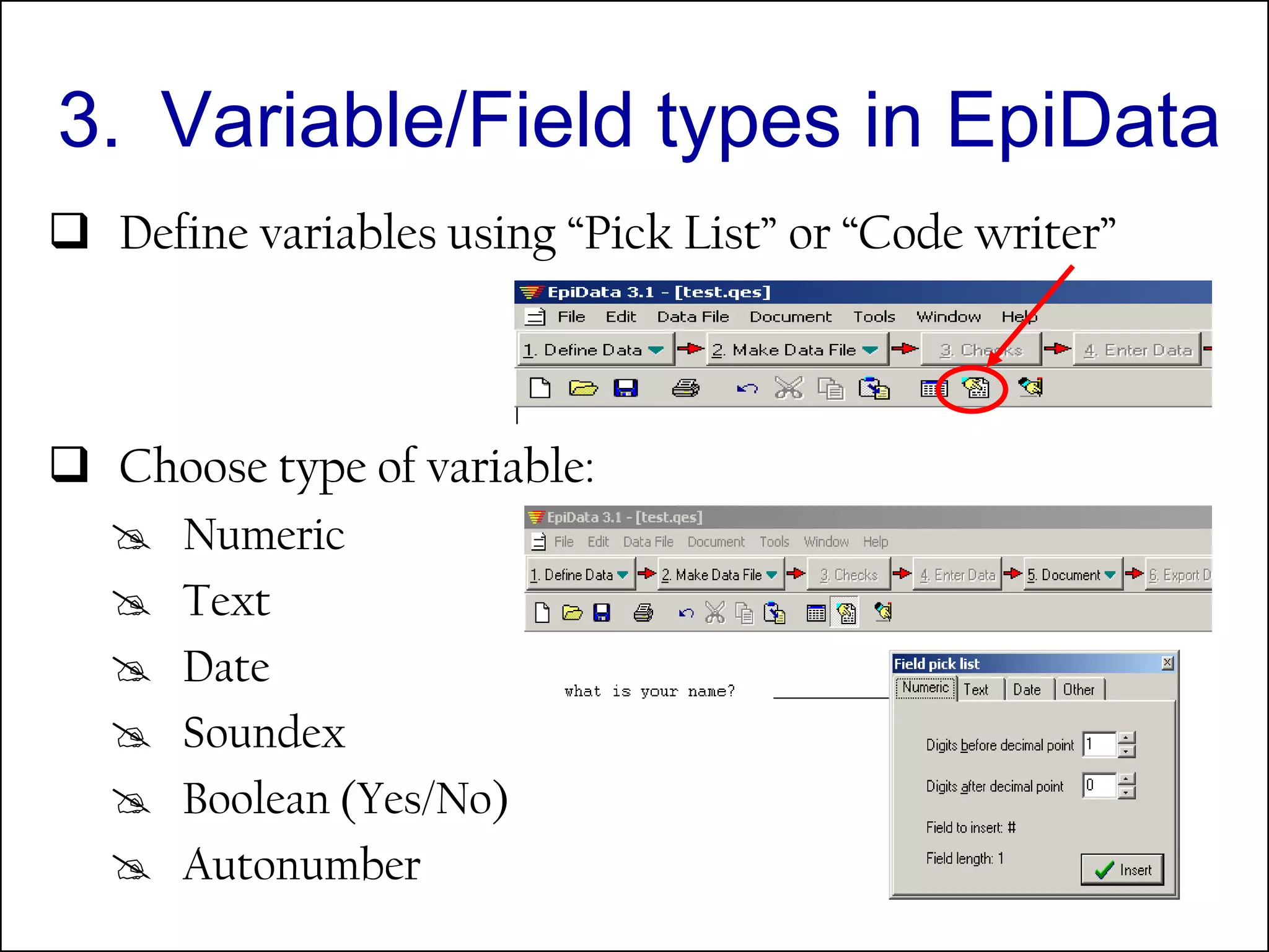 Epidata lecture note | PDF