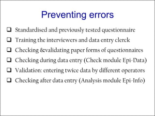 Epidata lecture note | PDF