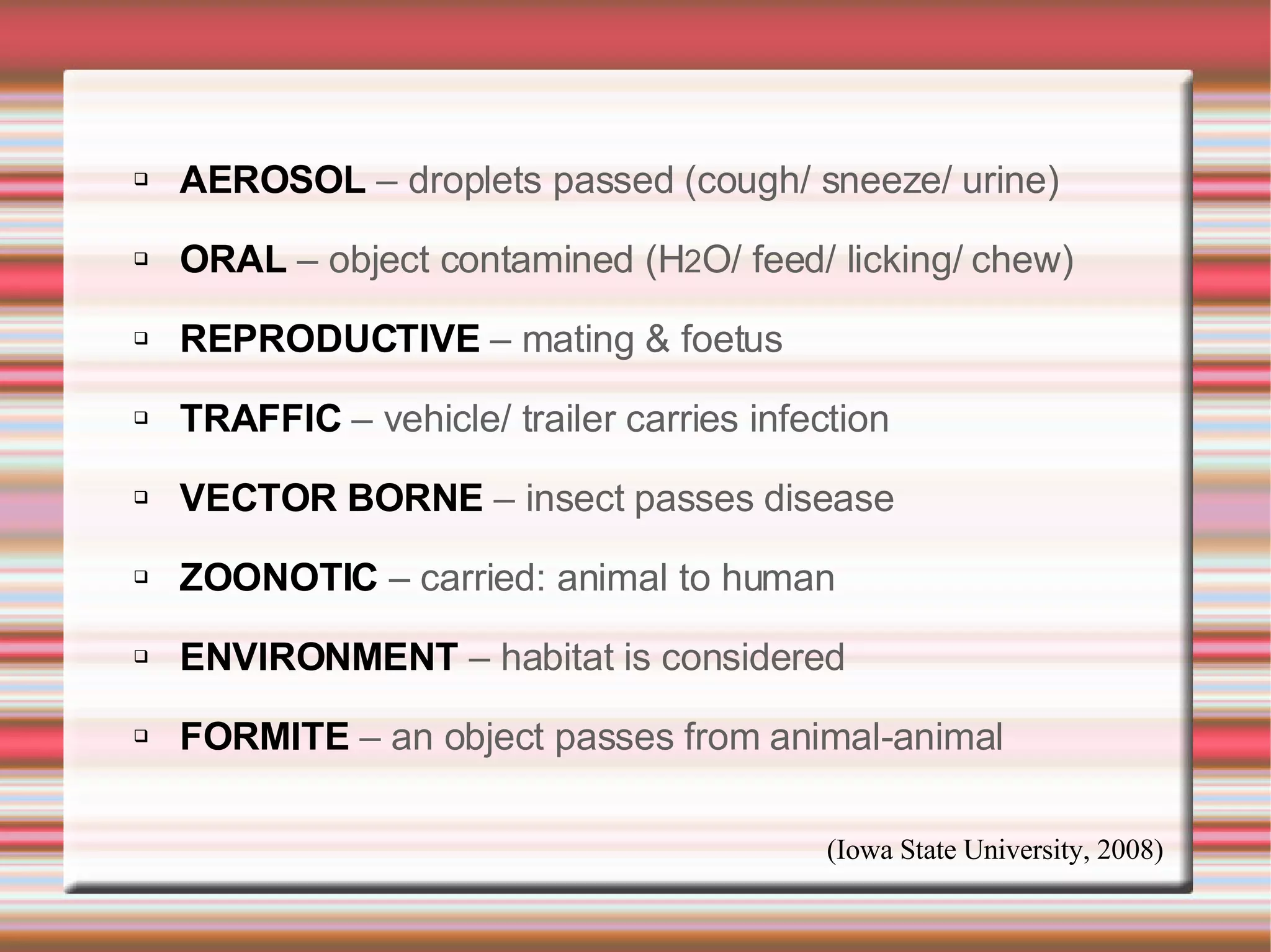 Epidemiology animal disease | PPT