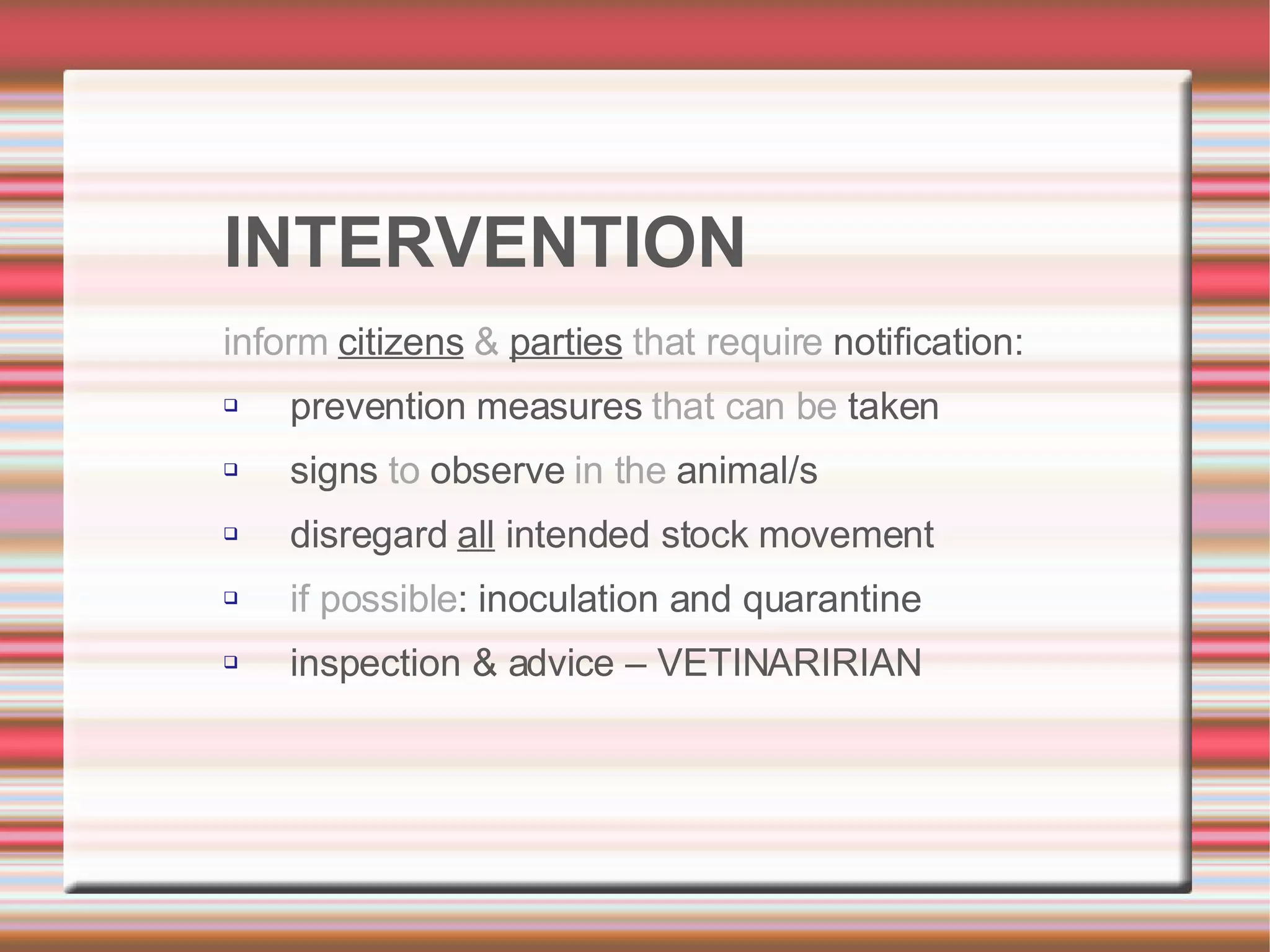 Epidemiology animal disease | PPT