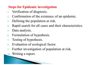 Epidemic investigation | PDF