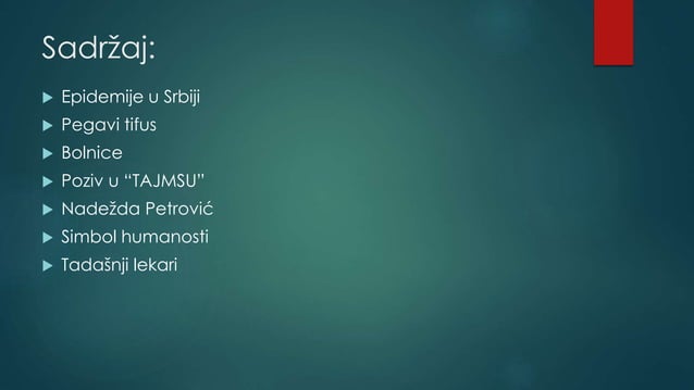 Epidemija tifusa | PPTX