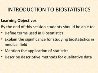 Epidemiolgy and biostatistics notes | PPT