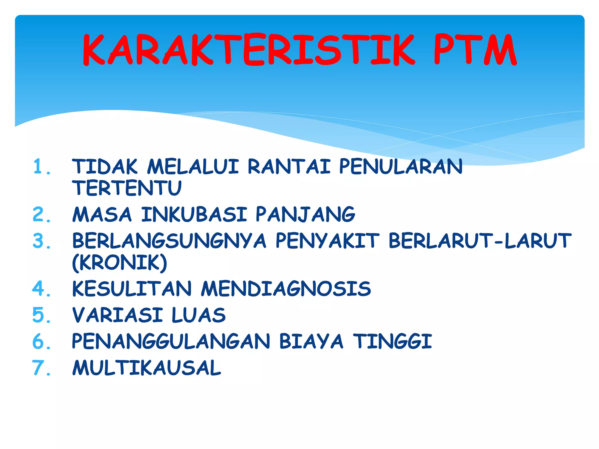 Epidemiologi penyakit-tidak-menular | PPTX