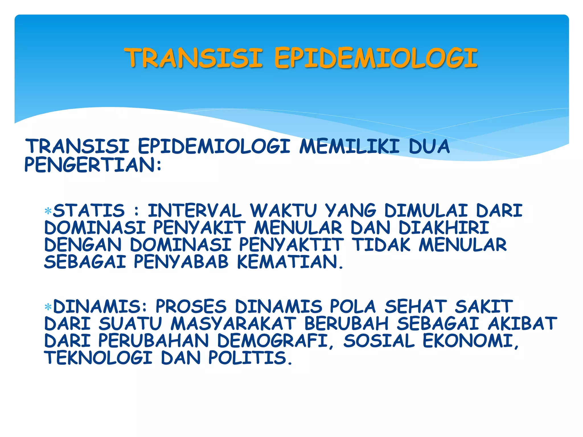 Epidemiologi penyakit-tidak-menular | PPTX