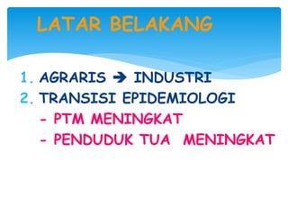 Epidemiologi penyakit-tidak-menular | PPTX