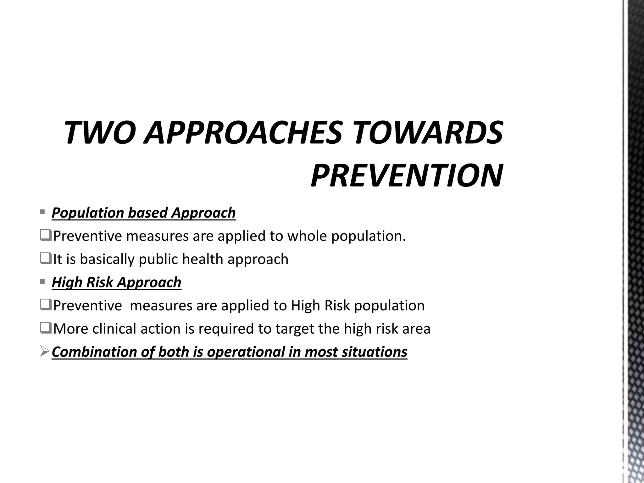 Epidemiological Approach to Disease and Intervention | PPTX