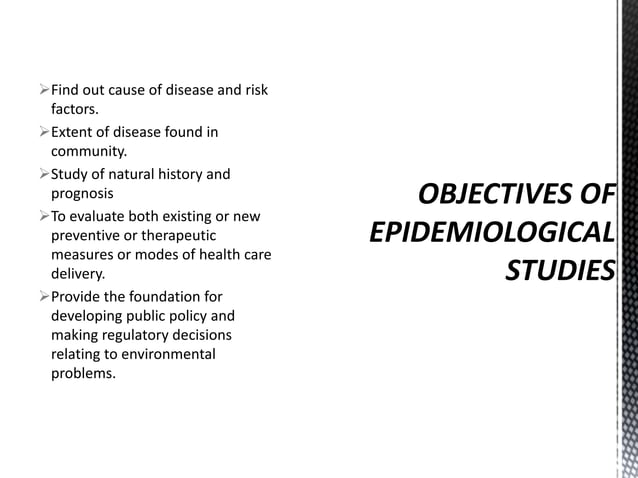Epidemiological Approach to Disease and Intervention | PPTX