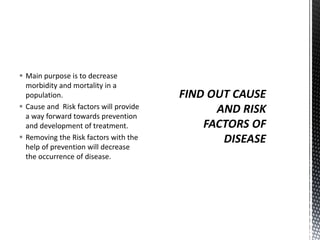 Epidemiological Approach to Disease and Intervention | PPTX