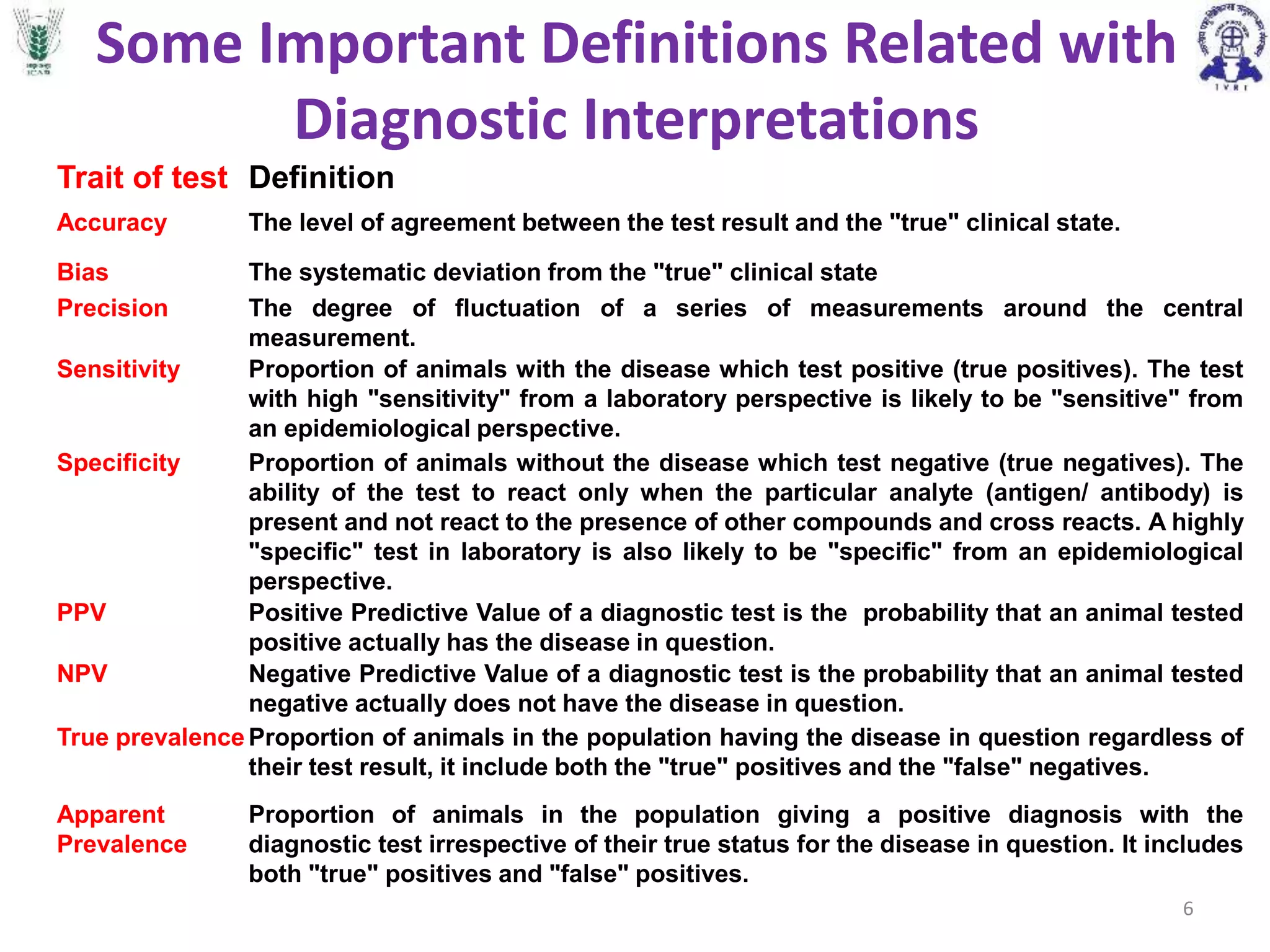 Epidemiological Approaches for Evaluation of diagnostic tests.pptx