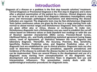 Epidemiological Approaches for Evaluation of diagnostic tests.pptx