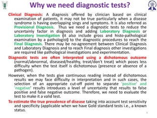 Epidemiological Approaches for Evaluation of diagnostic tests.pptx