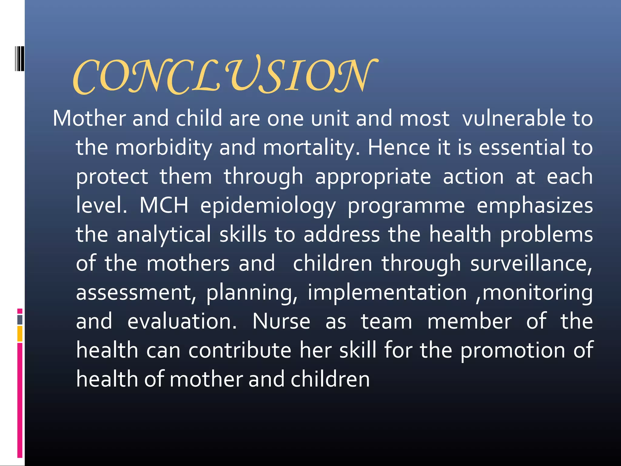 Epidemiological aspects of maternal and child healthnew 3 | PPT