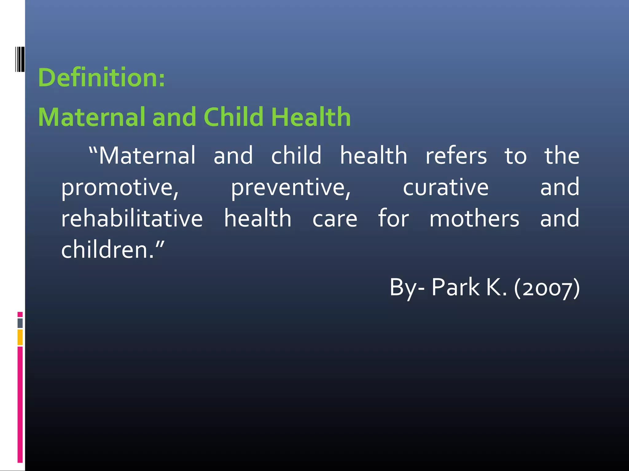 Epidemiological aspects of maternal and child healthnew 3 | PPT
